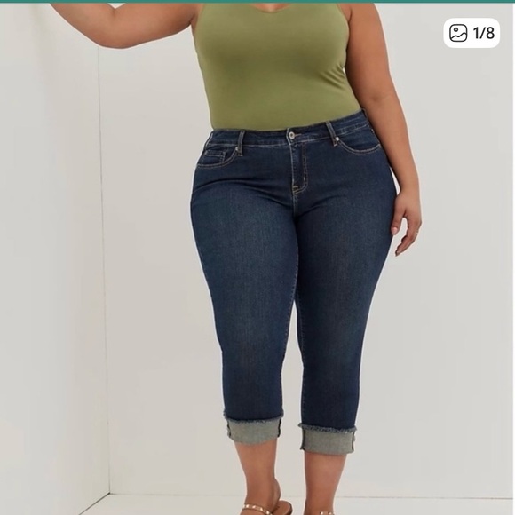 torrid | Jeans | Torrid Boyfriend Jean Vintage Stretch Crop 22 | Poshmark
